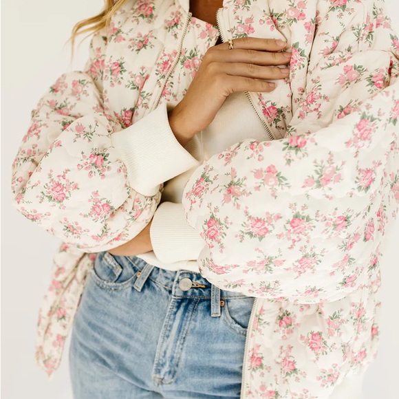 The House of Fleur | Jackets & Coats | Rose Garden Quilted Jacket ...